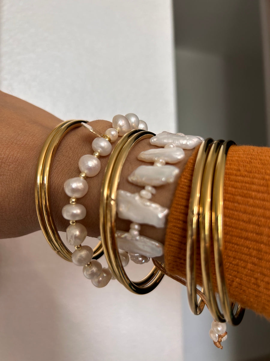 Dainty Bangle set - small – Fabiola's Jewelry